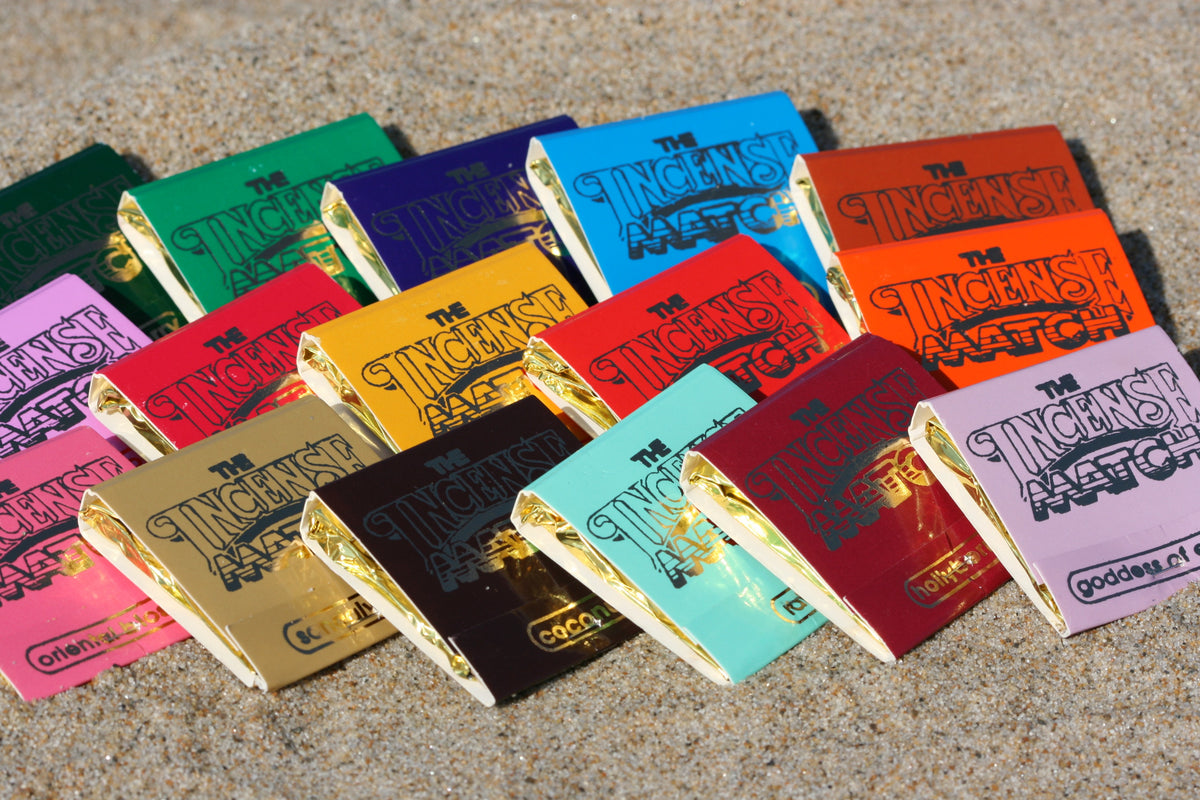 12 Assorted Books of Incense Matches – Incensematch.com